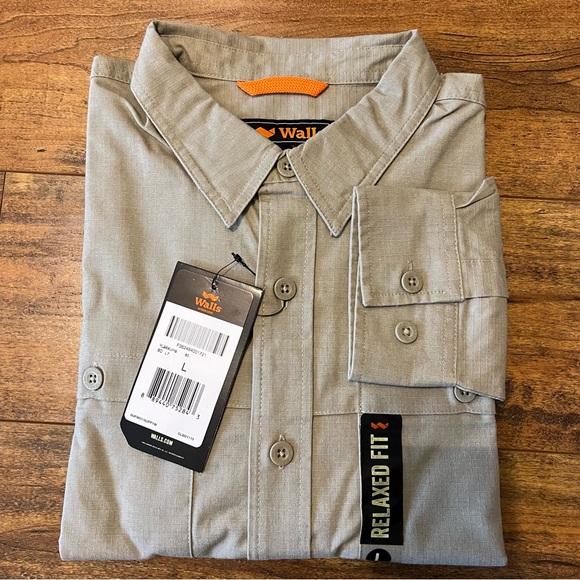 Walls | Shirts | Walls Greenville Performance Micro Ripstop Work Shirt ...